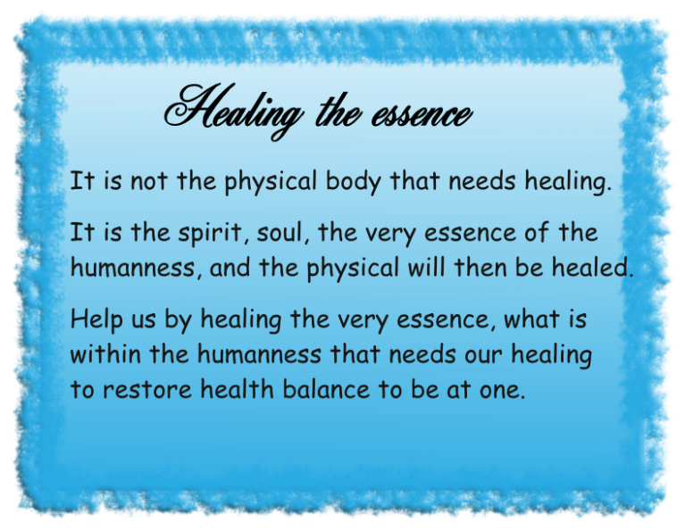 “Healing the essence” – channelled spiritual message from The Circle of ...