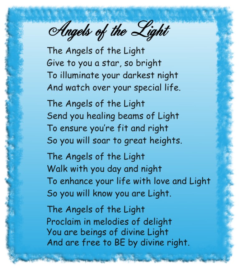 “Angels of the Light” – channelled spiritual poem from The Circle of ...