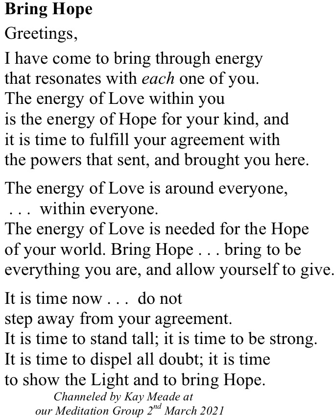 “Angels of the Light” – channelled spiritual poem from The Circle of ...
